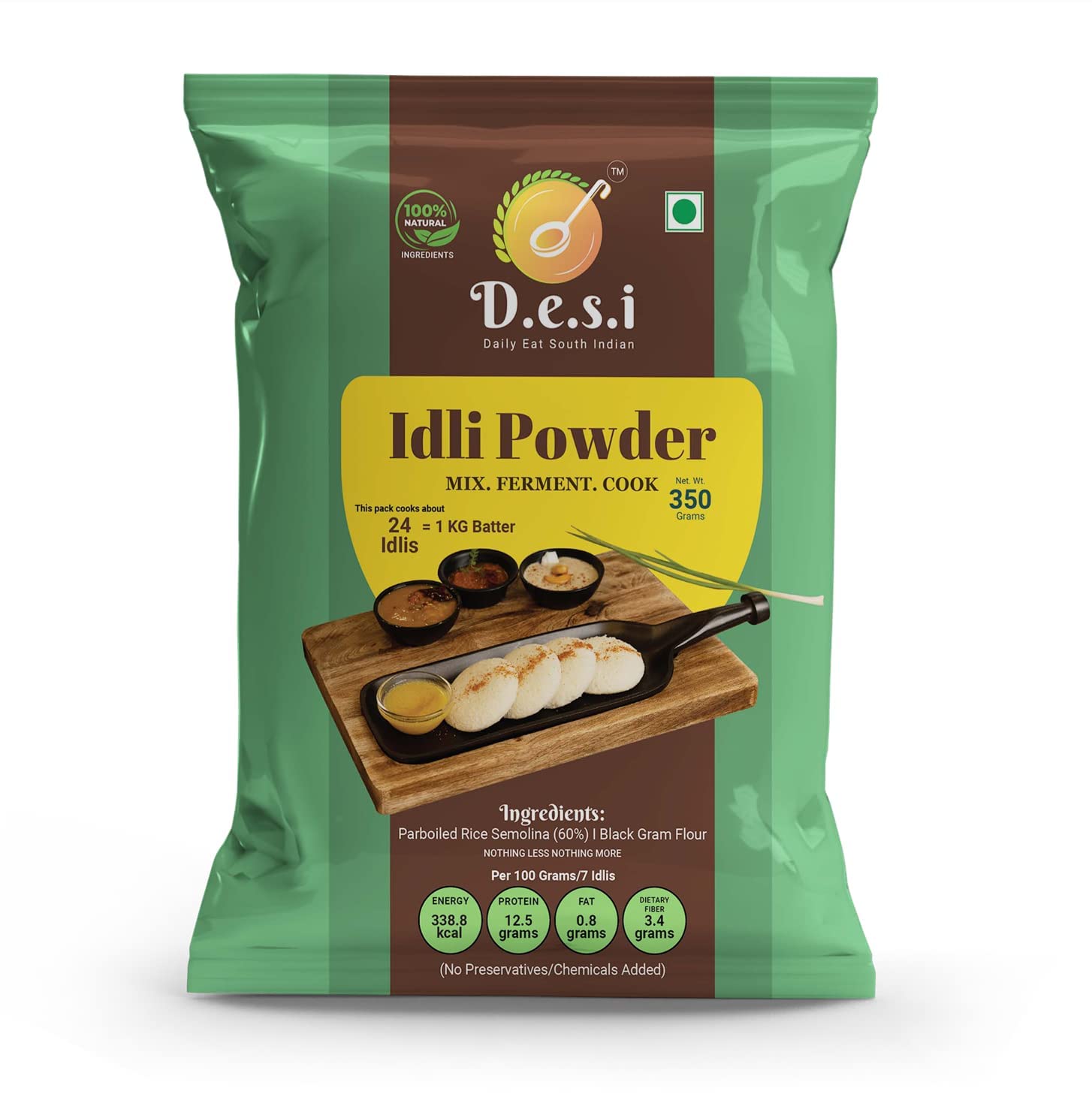 Desi Naturals Tasty & Healthy Brown Rice Idli Powder South Indian food ...