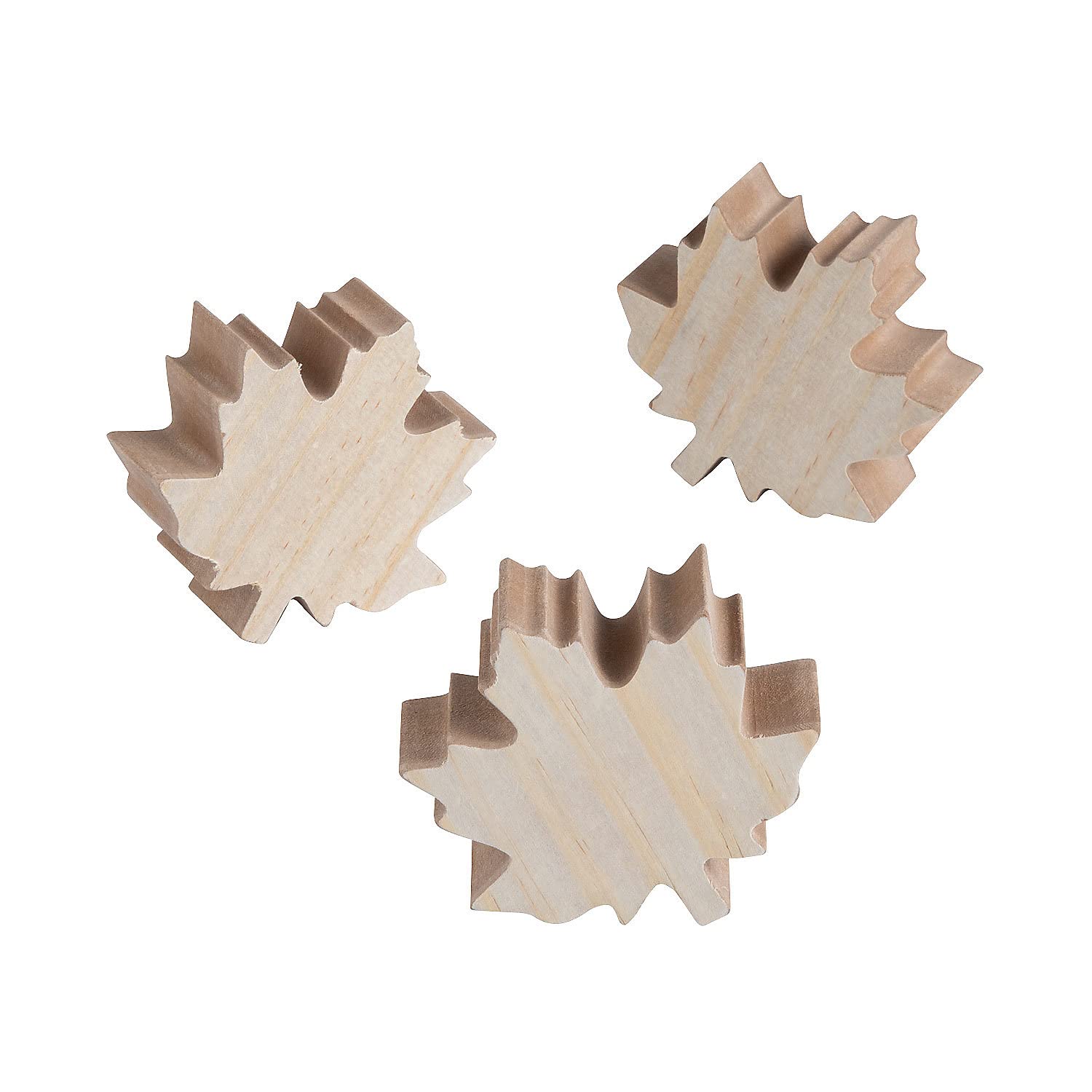 Amazon.com: DIY Unfinished Wood Maple Leaf Fall Decoration - 6 Pieces