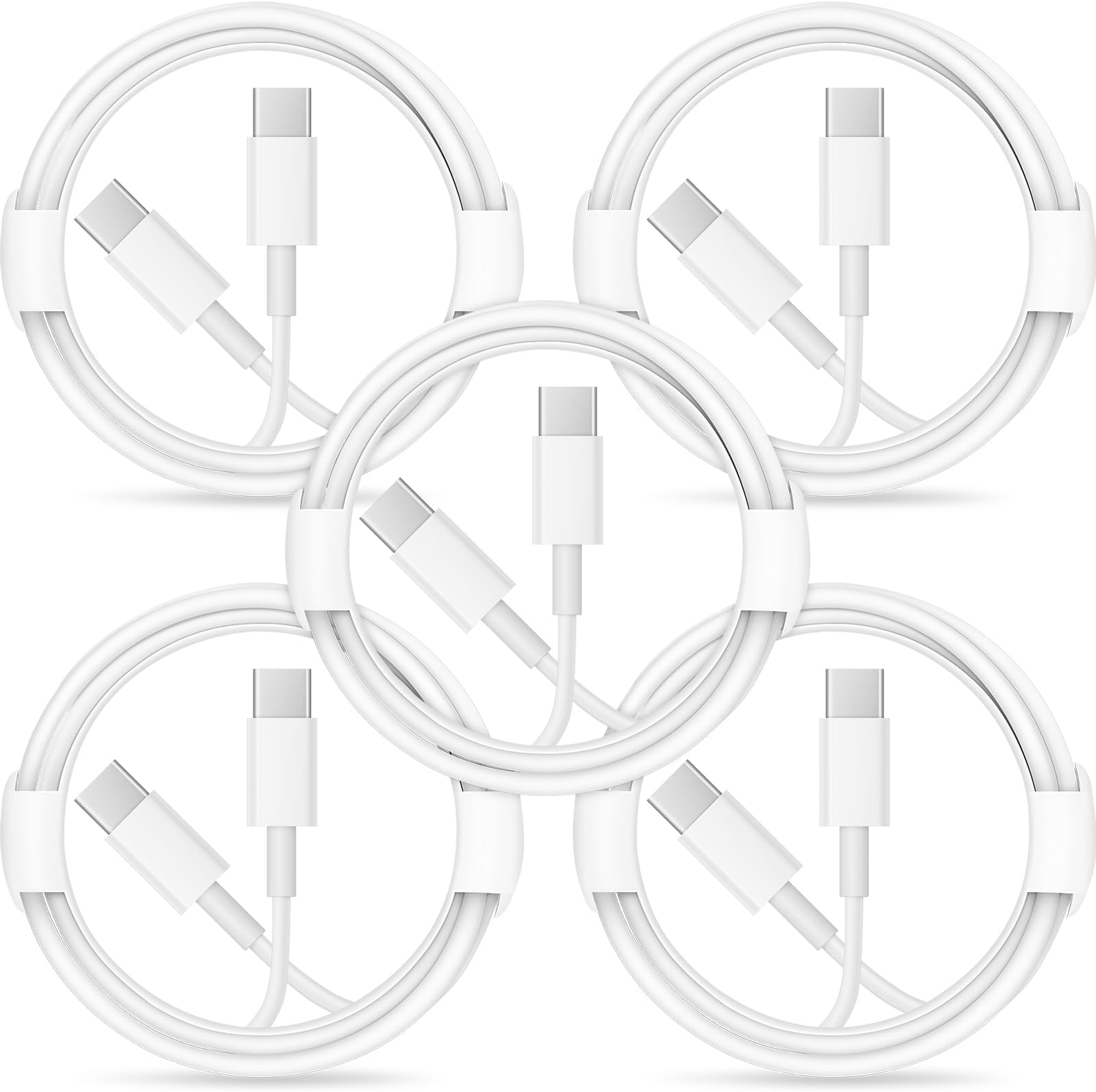 Amazon.com: USB C to USB C for Apple iPhone 15 Charger Cable[3-Pack 6ft ...
