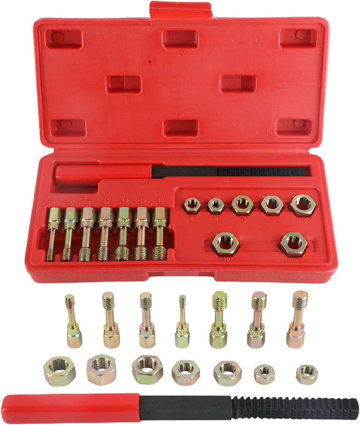 15PCS Metric Thread Restorer Set, Universal Metric Thread Repair ...