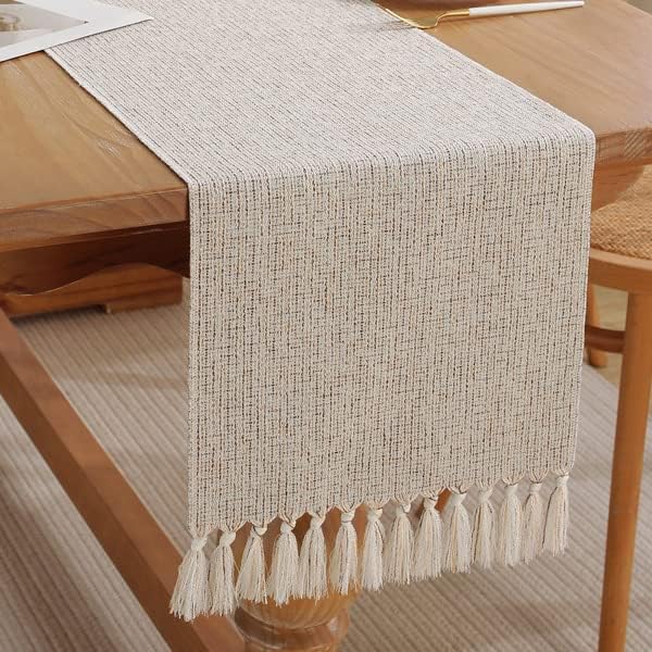 Amazon.com: COMFEELING Rustic Table Runner Farmhouse Style, 13×72 Inch ...