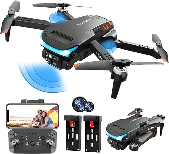 Drohne Mit Kamera, 1080P RC Drone mit FPV Live Übertragung, Hindernis ...