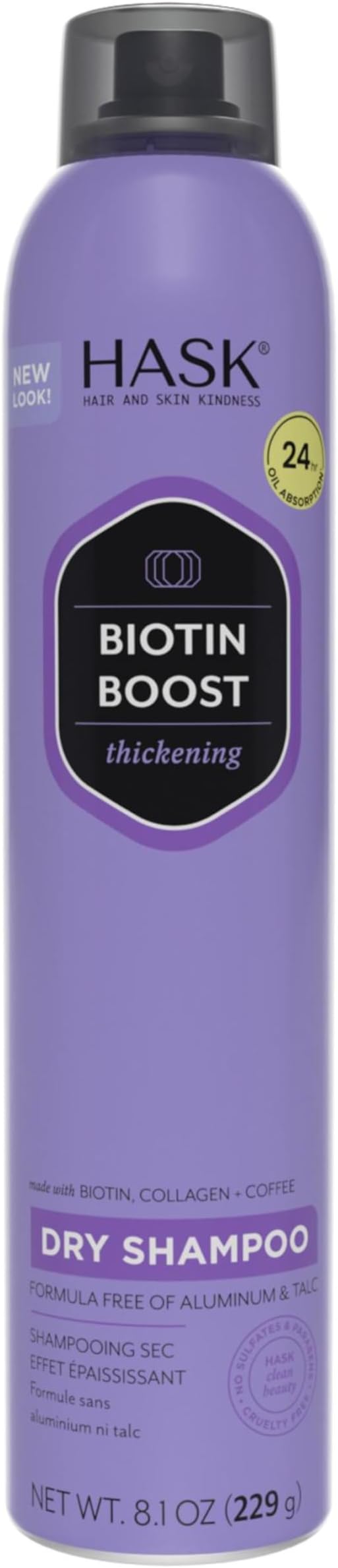 Amazon.com: HASK Biotin Boost Thickening Dry Shampoo – Absorbs Oil ...