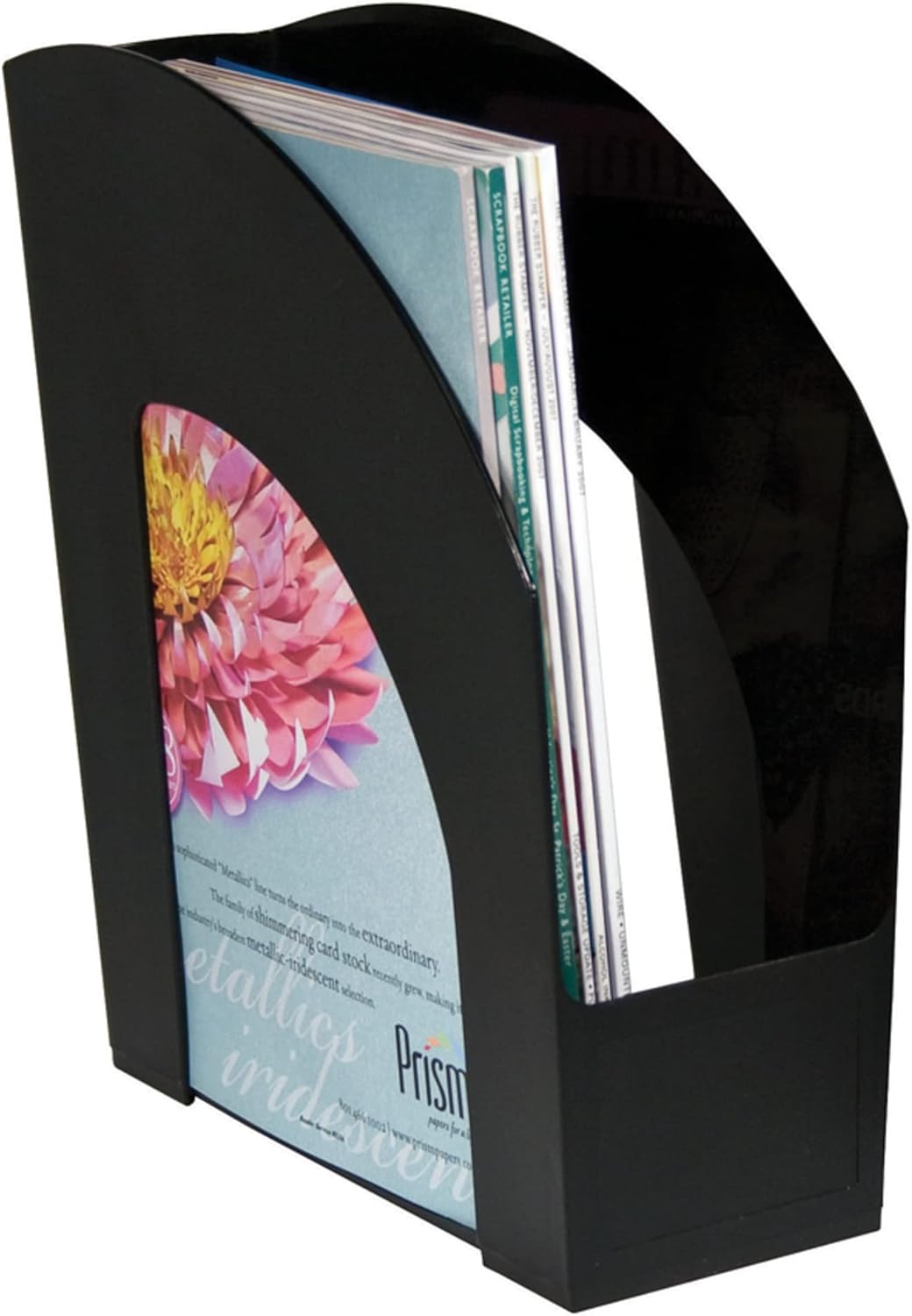 Amazon.com: Office Depot Arched Plastic Magazine File, 8 1/2in. x 11in ...