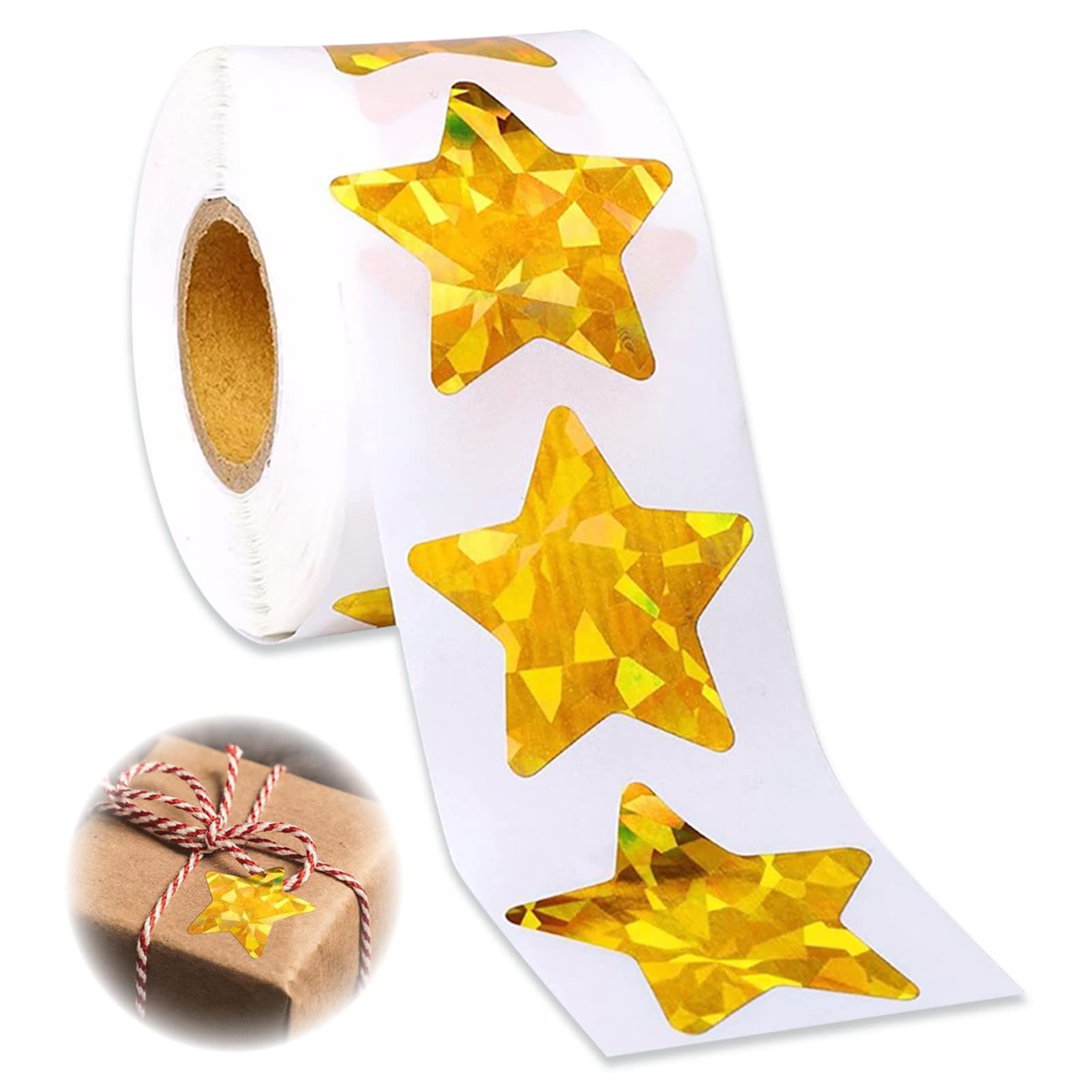 Buy Gold Star Stickers, Self Adhesive Reward Chart Sticker Foil-Star ...