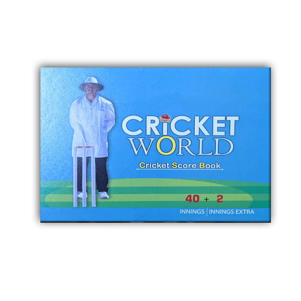 Gmefvr Cricket Score Book Colored with fine Paper Quality 40+2 Inning ...