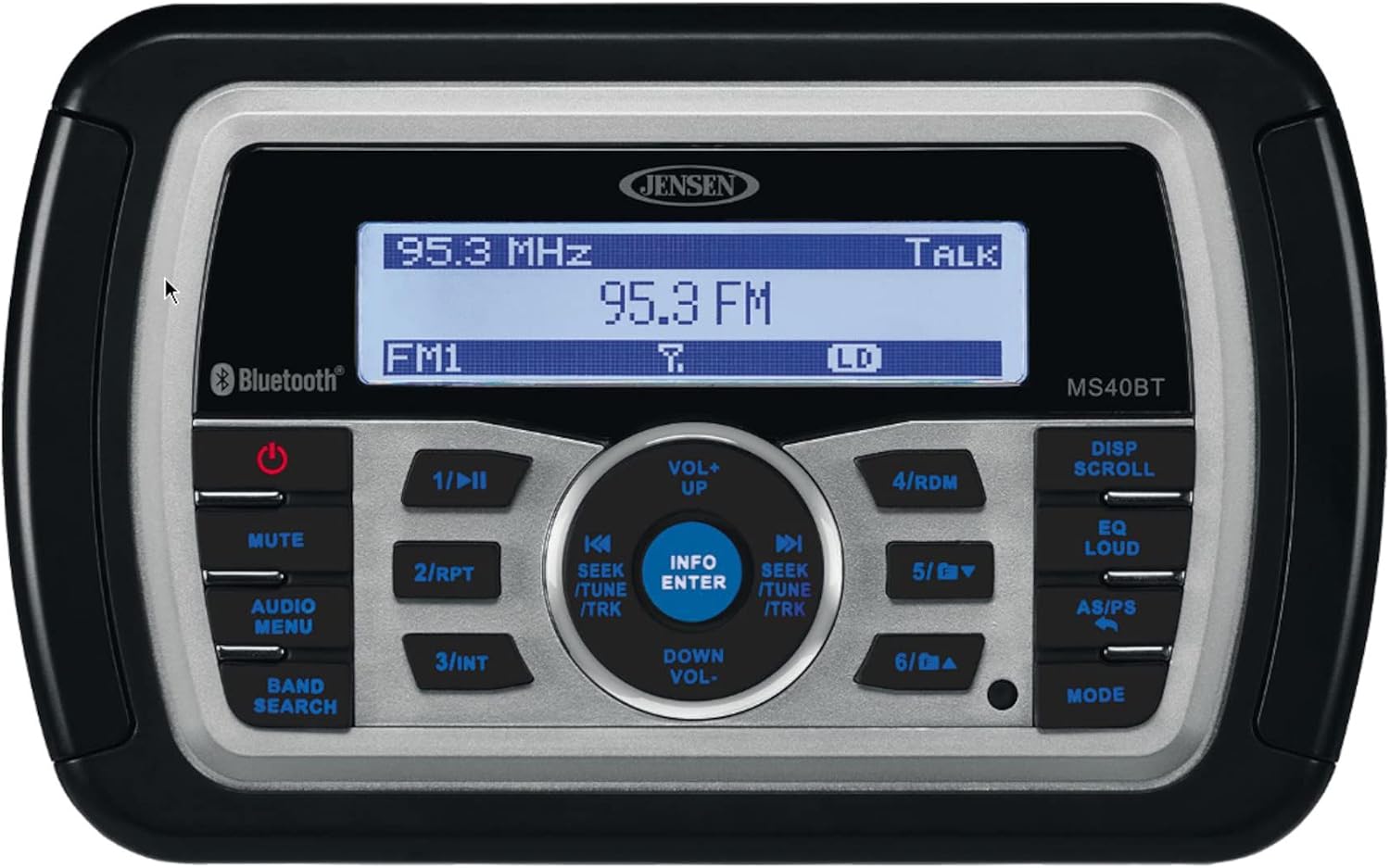 Amazon.com: Jensen MS40BT AM/FM/WB/USB/BT Stereo, Waterproof, 160W Max ...