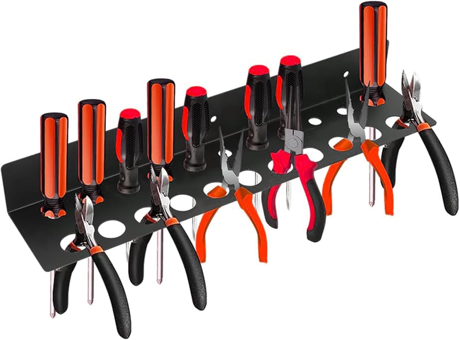 Metal Screwdriver And Pliers Storage Rack Tool Holder Wall Rack ...