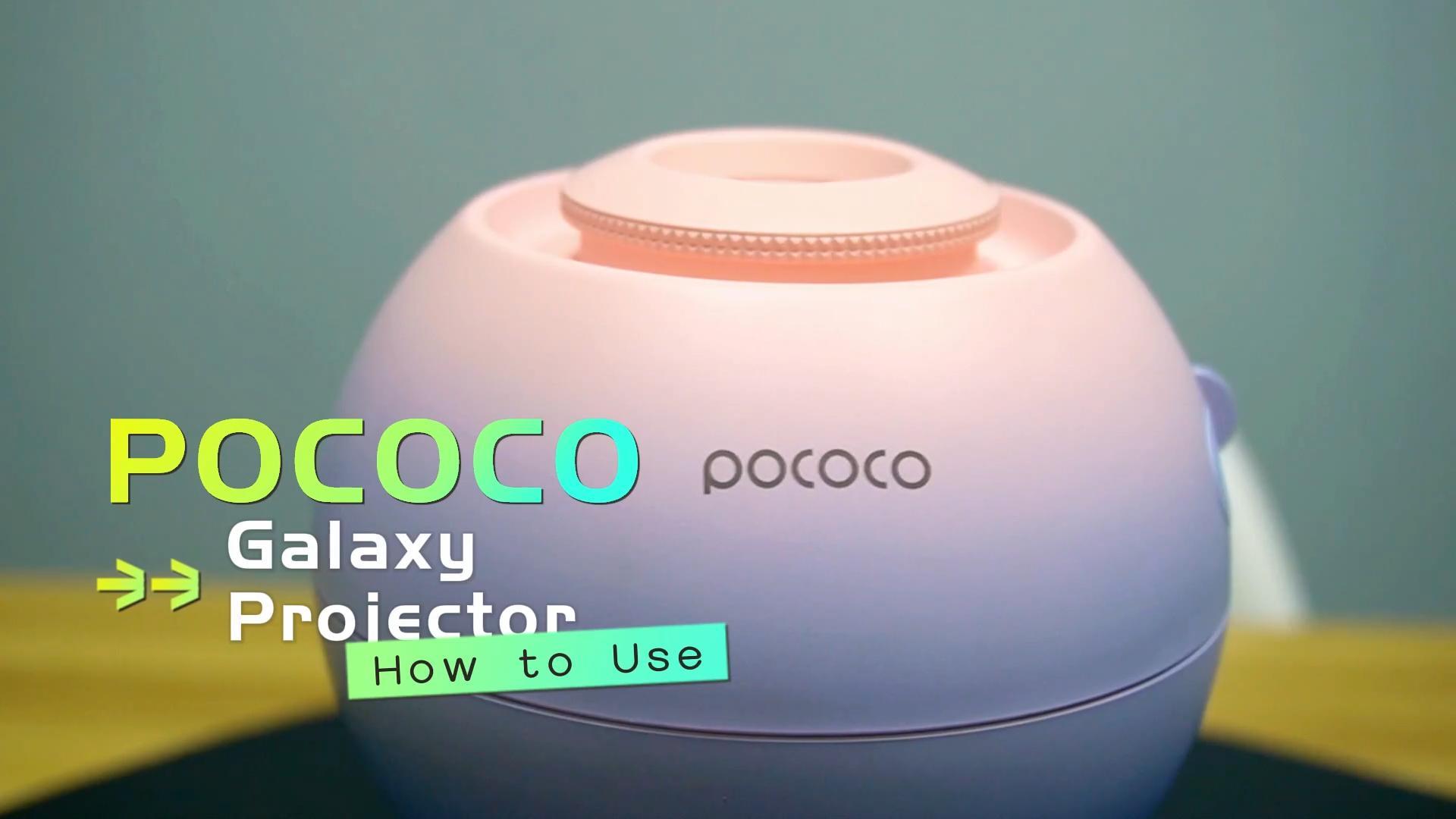 Watch How to Use POCOCO Galaxy Projector Blue-Pink on Amazon Live
