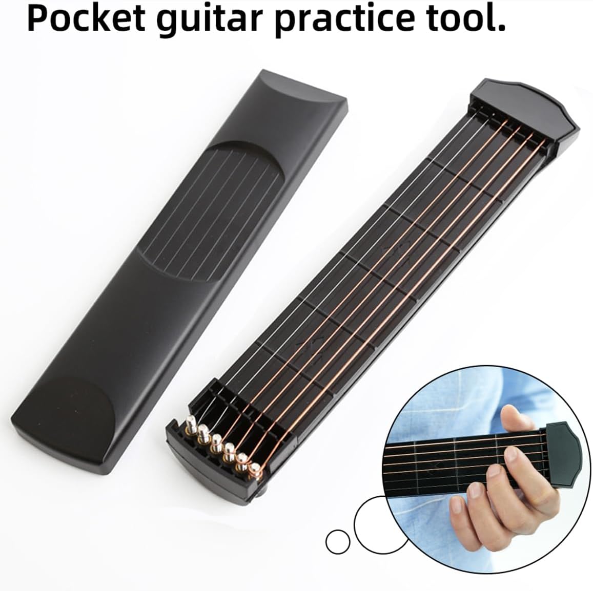 Herramienta de práctica de acordes de guitarra portátil de 6 trastes ...