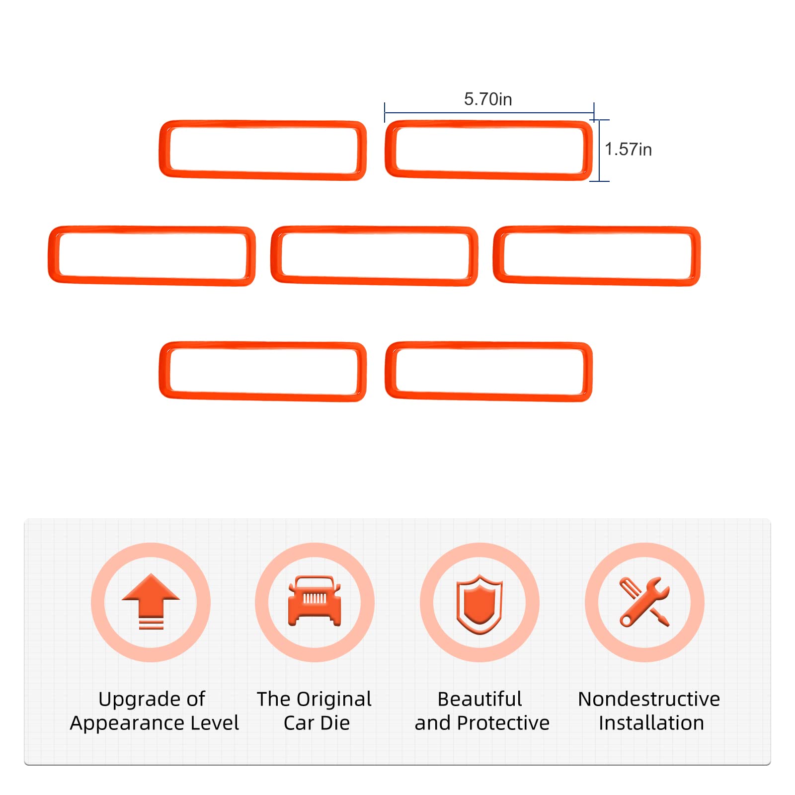 RT-TCZ for Wrangler JL Cowl Vents Cover Hood Outlets Trim for Jeep ...