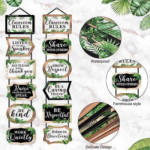 Sintuff Classroom Rules Posters Farmhouse Classroom Posters Classroom ...