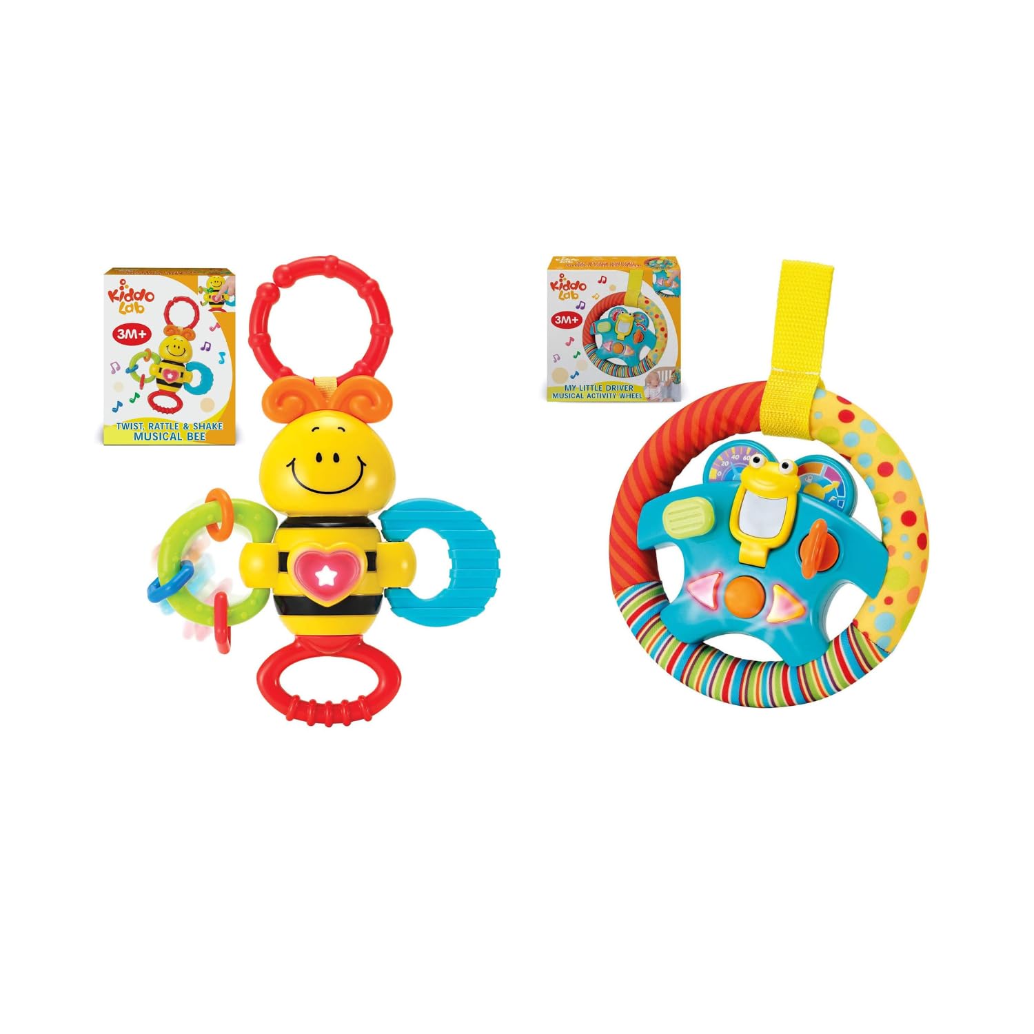 Amazon.com : KiddoLab Ultimate Baby Playset: Interactive Twist & Rattle ...