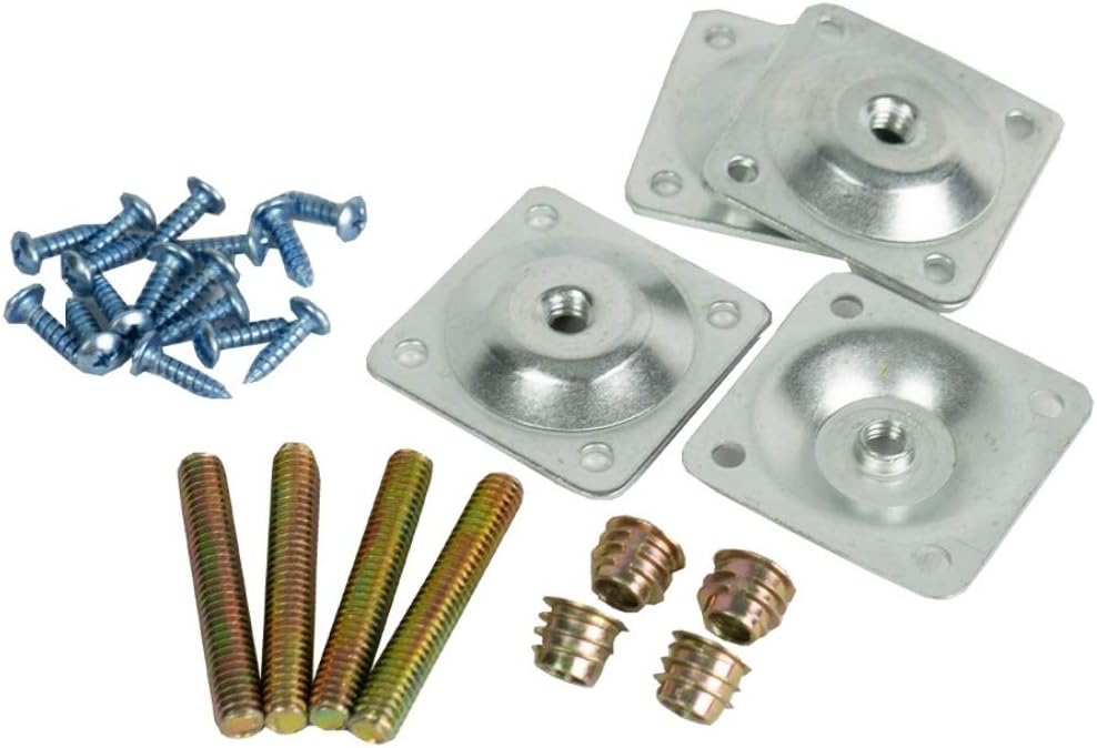 Amazon.com: Osborne Wood Products Straight Leg Mounting Plates (Set of ...