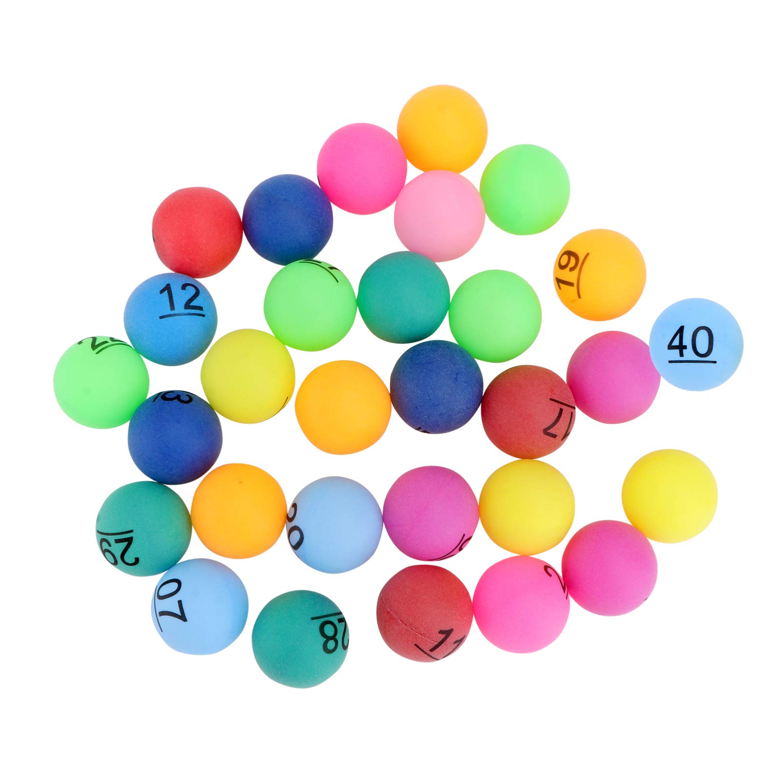 WHAMVOX Plastic Raffle Balls 98-Piece Bingo Ball Set - Numbered Raffle ...