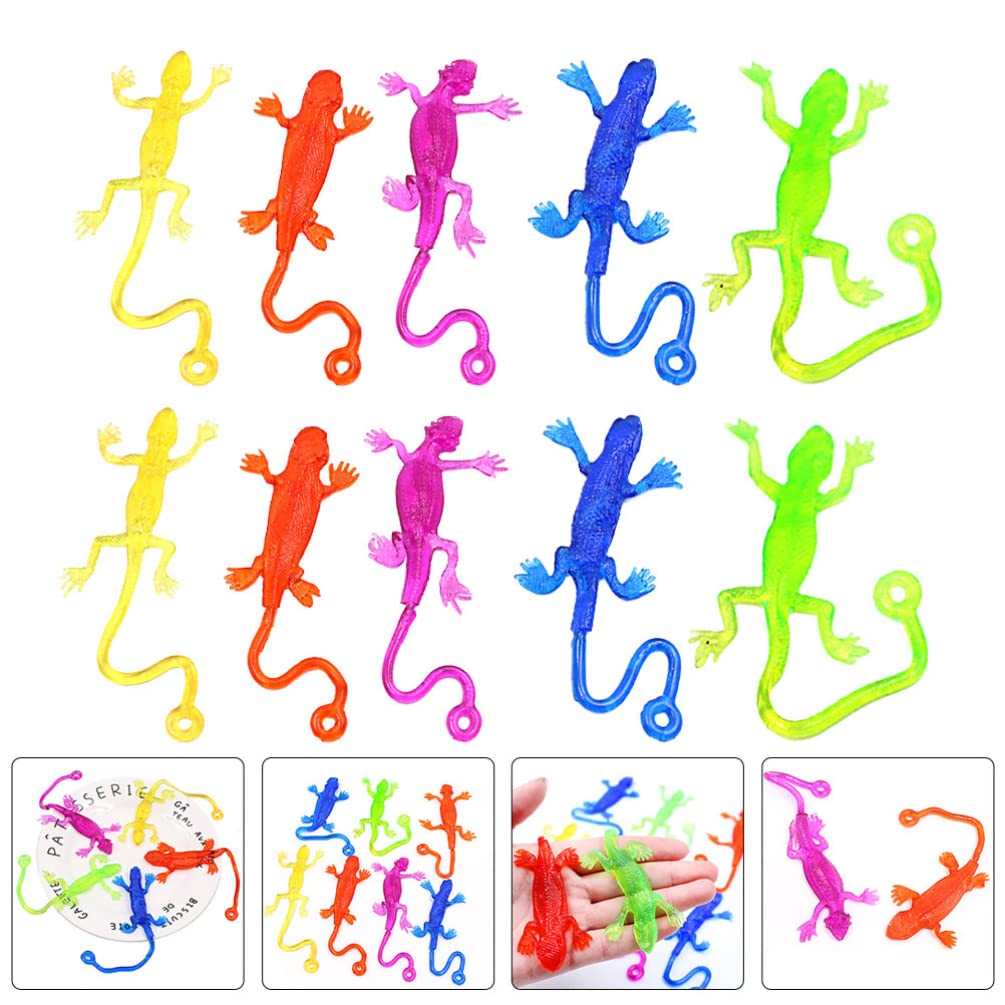 Party Favor Animals Stretchy Sticky Lizard Toys 40-Pack - Super ...