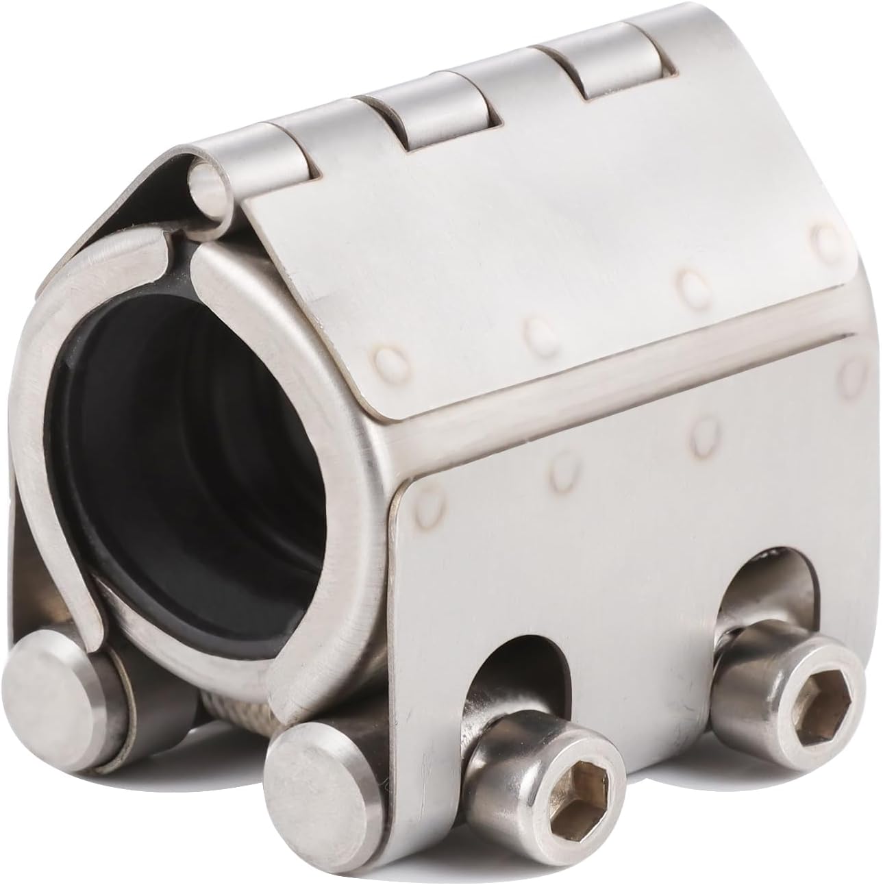 Hicarer 2 Pcs 1/2 Inch Pipe Repair Clamp with Single Bolt Stainless ...