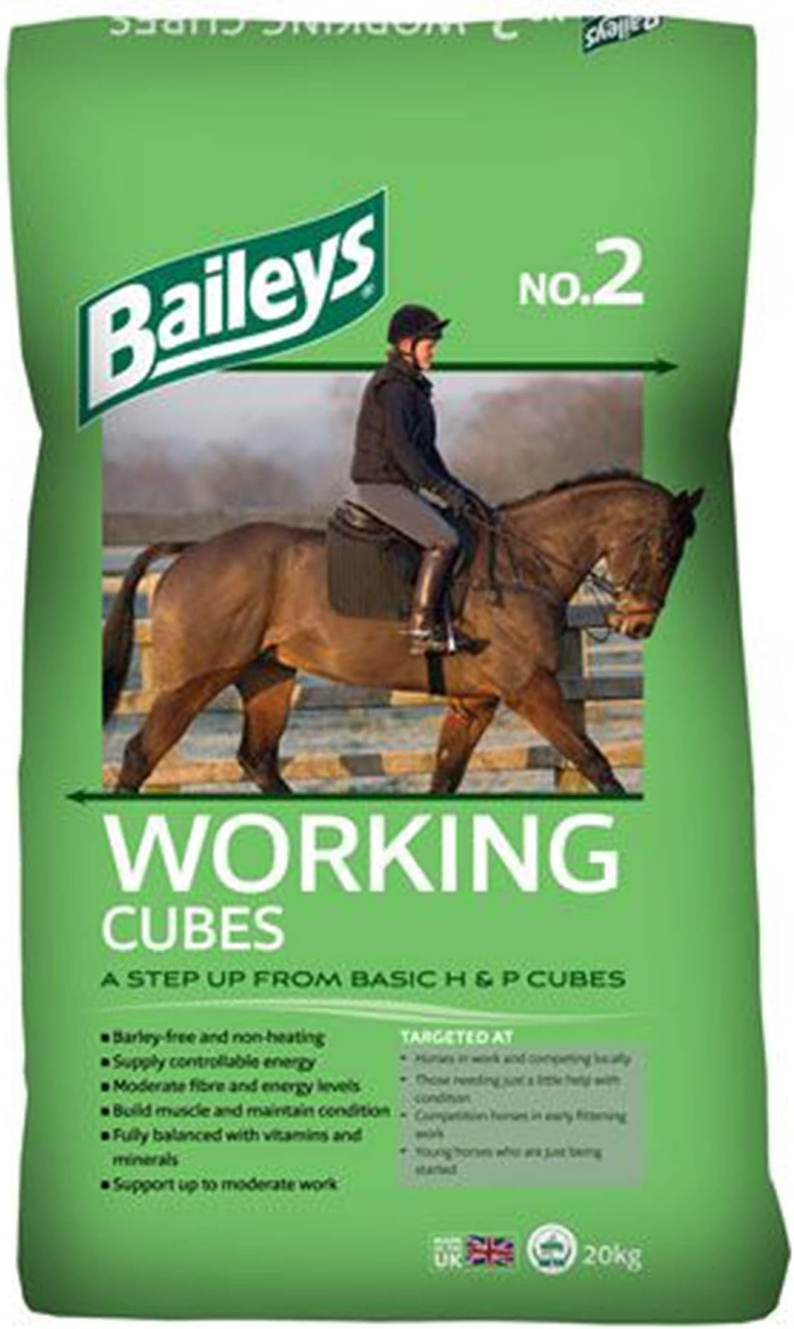 Baileys No 4 Top Line Conditioning Cubes Horse Feed 20Kg : Amazon.co.uk ...