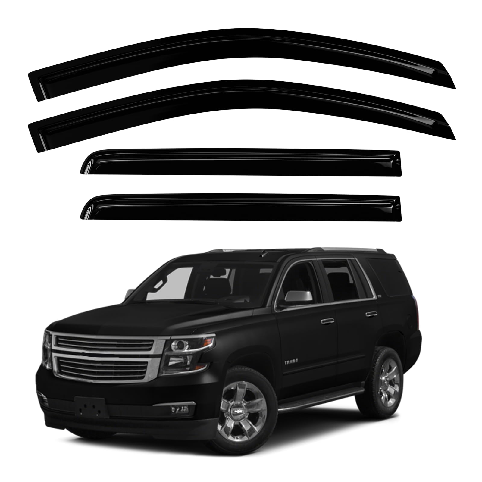 Snapklik.com : Dimflux Window Rain Guards Wind Deflector Ventilation ...