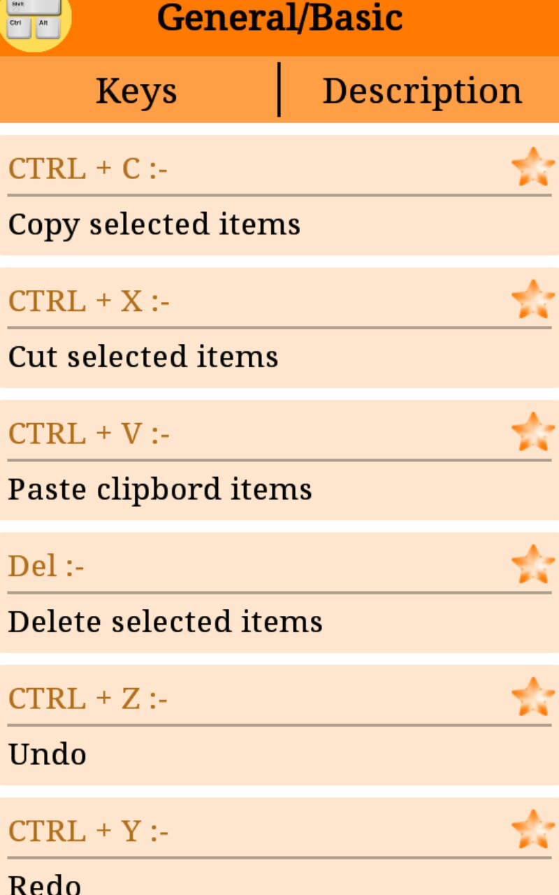 Computer Shortcut Keys - App on Amazon Appstore