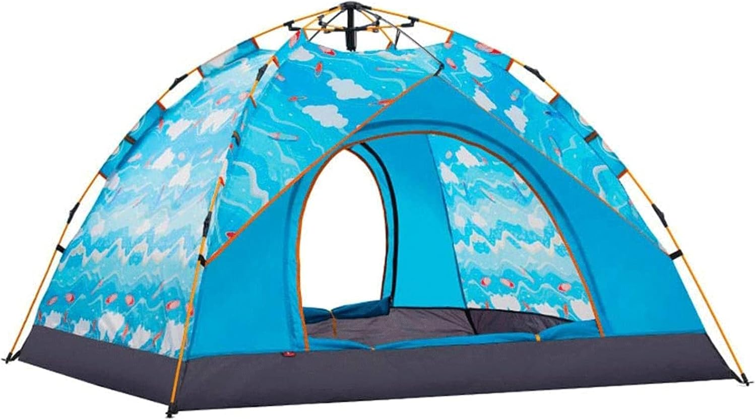 Amazon.com: XIEAE Camping Tent Automatic Bracket Tent，Double-Door ...