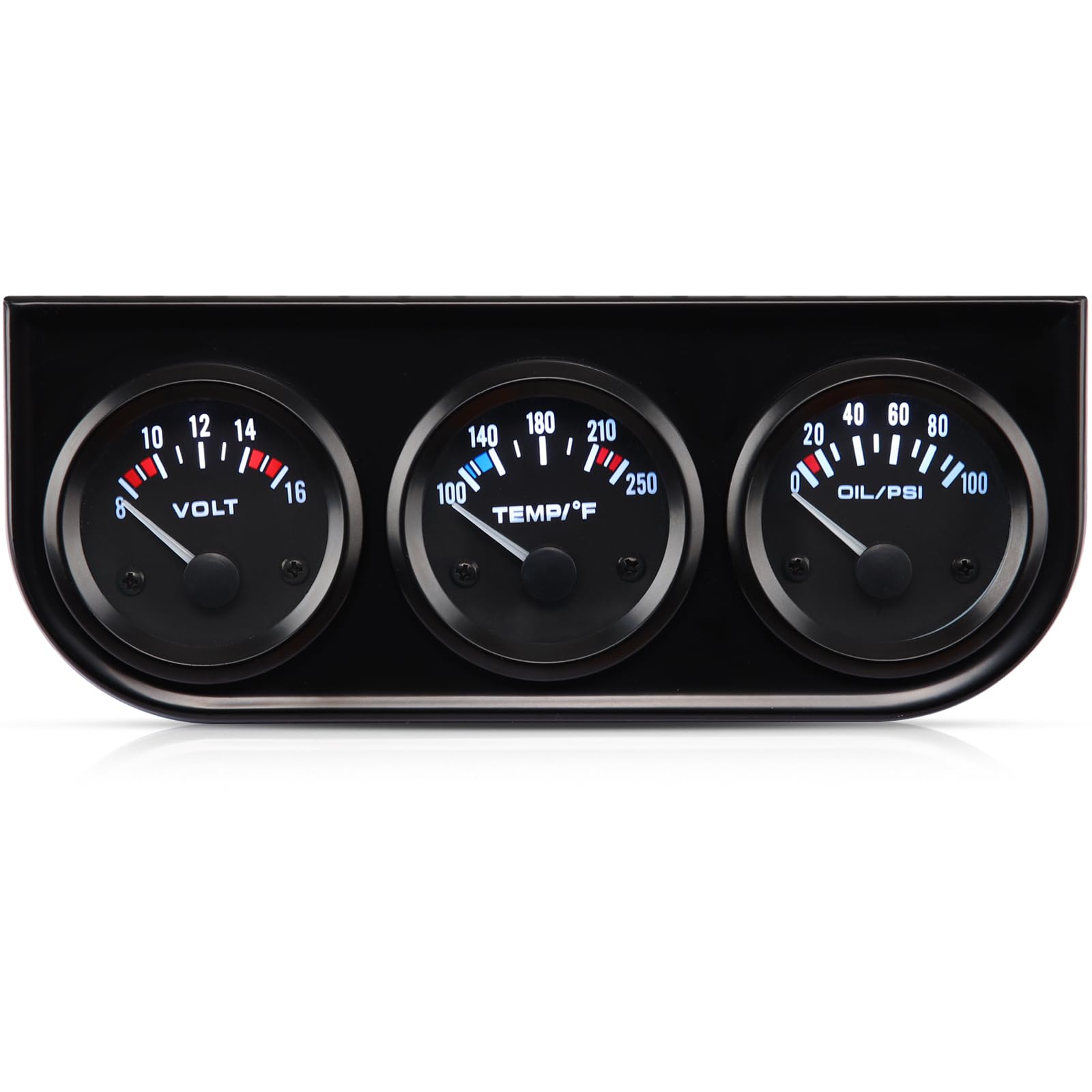 Amazon.com: Rupse 2" 52mm Car Meter Auto Gauge Kit Volt Meter, Water ...