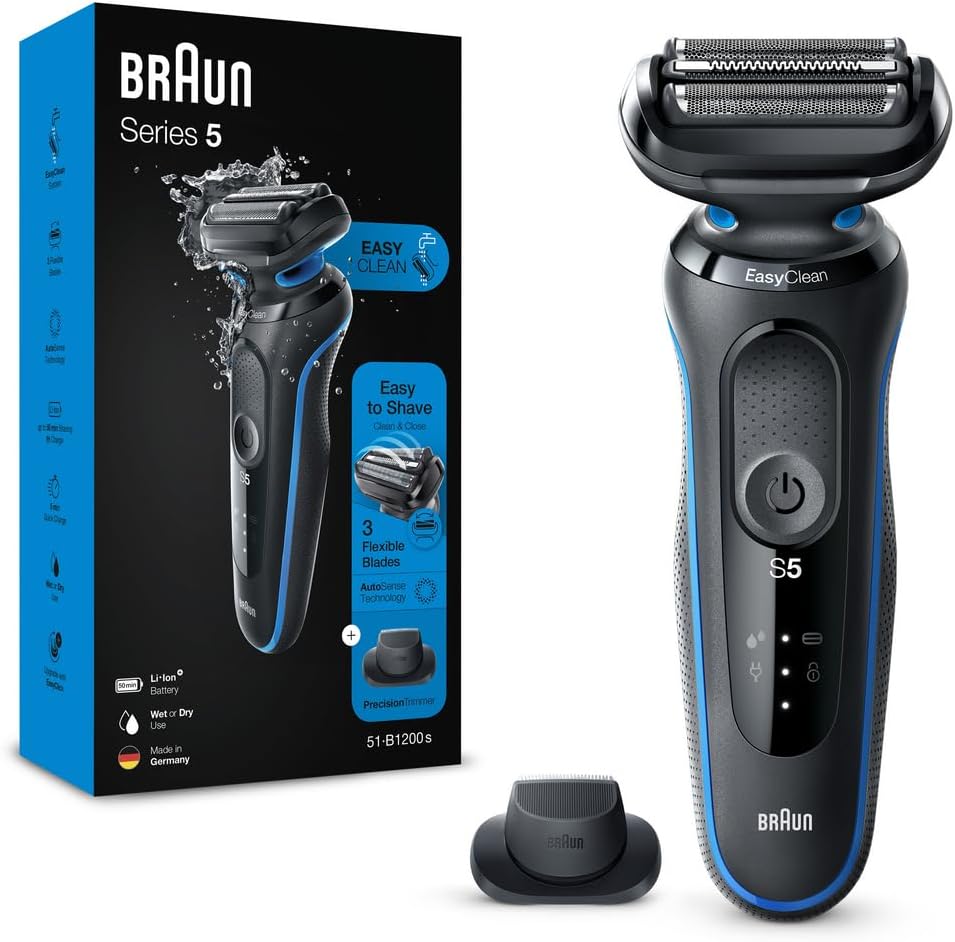 Amazon.com: Braun Electric Shaver for Men, Series 6 6120s, Wet & Dry ...