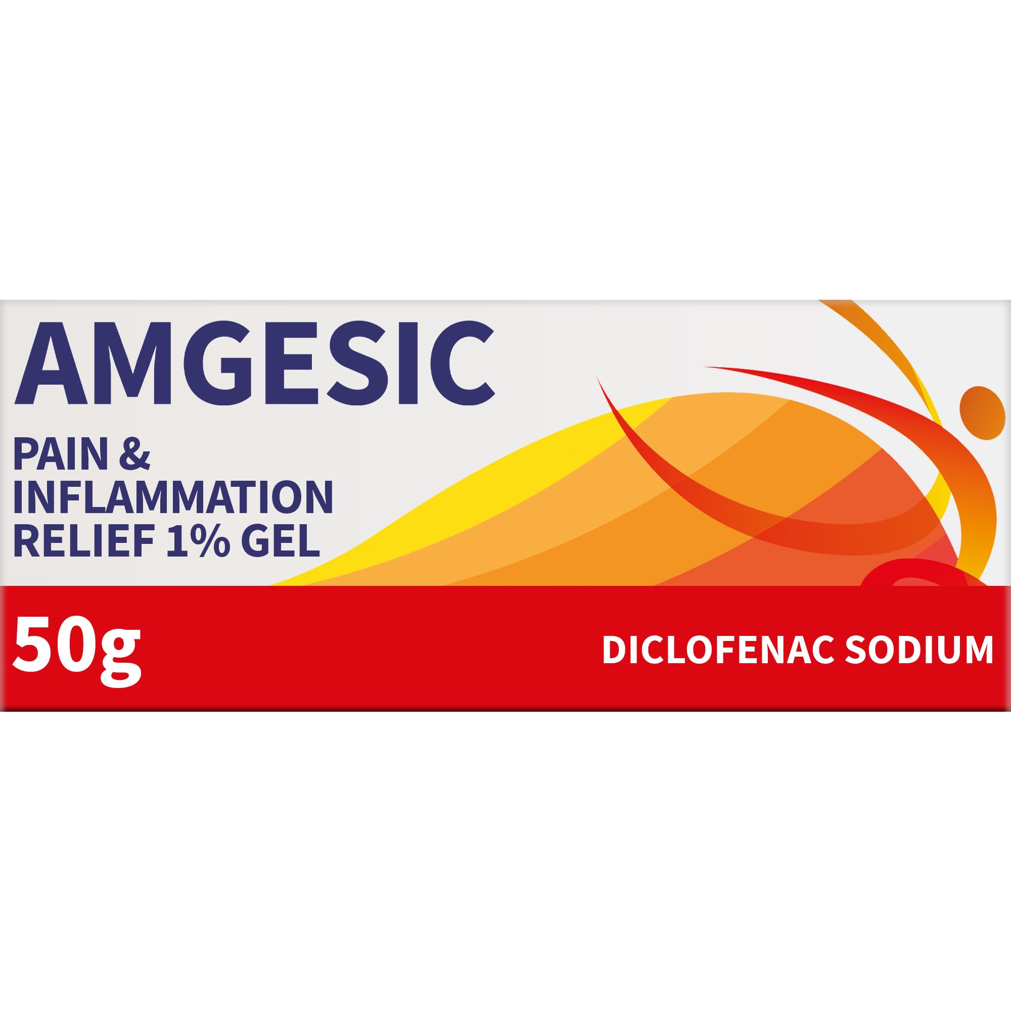 Amgesic Pain Relief 1% Gel 50g - Deep Diclofenac Anti-Inflammatory for ...
