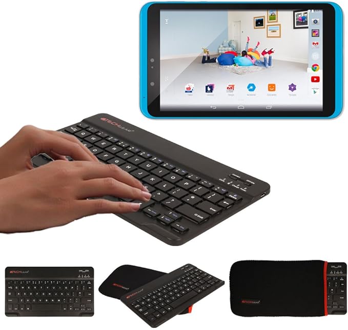 TECHGEAR [Active Strike (M) Slim Line Bluetooth Wireless UK Keyboard ...