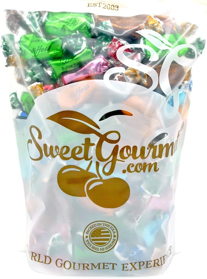 Amazon.com : SweetGourmet Primrose Assorted Toffees Wrapped 1.5lb ...
