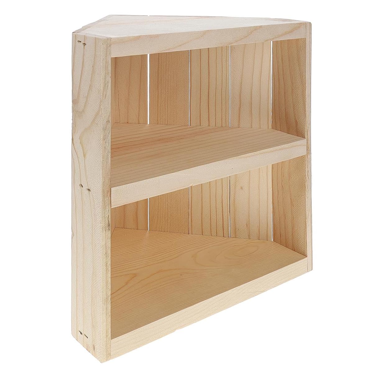 Amazon.com: Leisure Arts Wood Corner Shelf – Stylish & Practical Corner ...