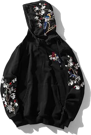 Niepce INC Streetwear Men's Heavy Duty Hoodie with Embroidered Graphics ...