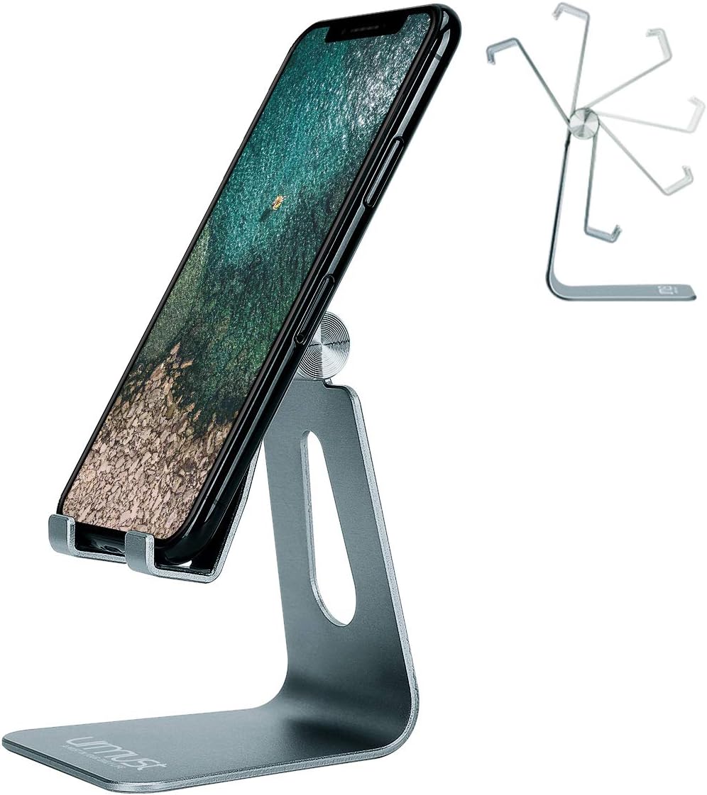 Amazon.com: Adjustable Cell Phone Stand, OMOTON Aluminum Desktop ...