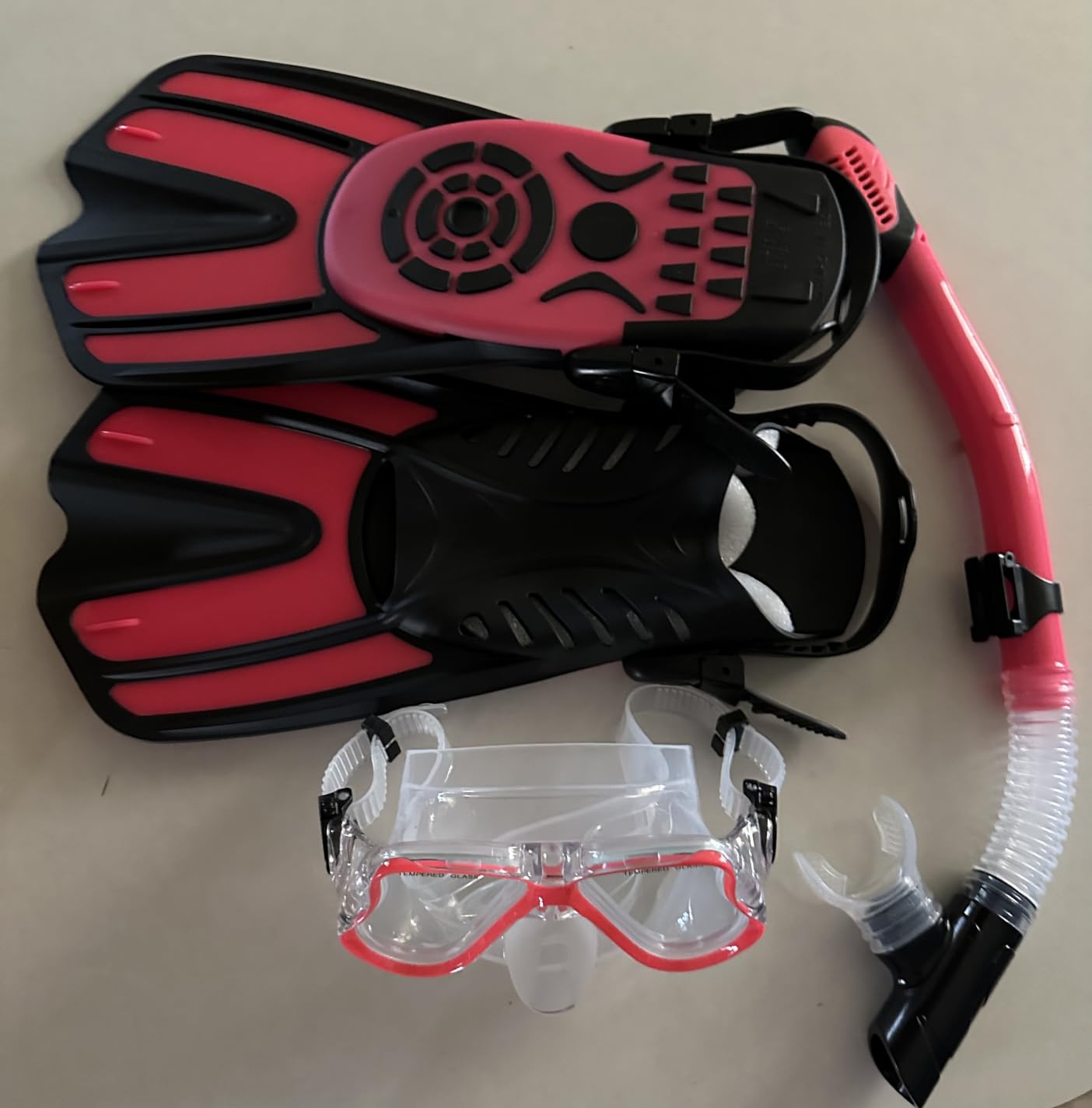 $8/mo - Finance Mask Fins Snorkel Set, Snorkeling Gear with Short Fins ...