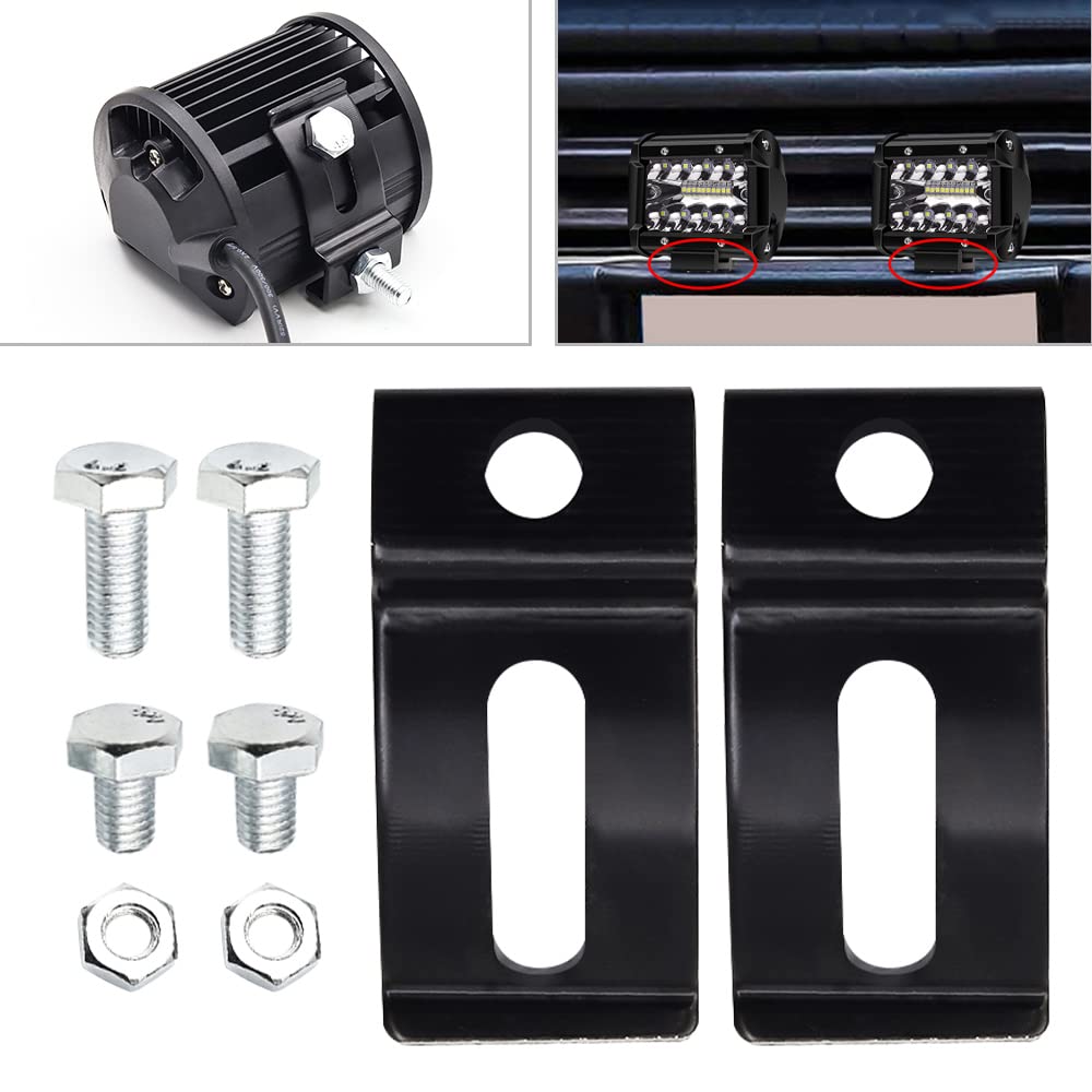 YnGia 2PCS LED Work Light Bar Mounting Brackets, Universal Adjustable ...