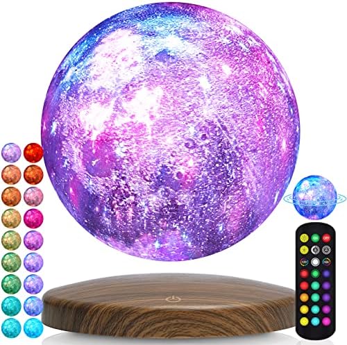 Amazon.com: GROPINFLY Levitating Moon Lamp, 18 Colors Galaxy Lamp with ...