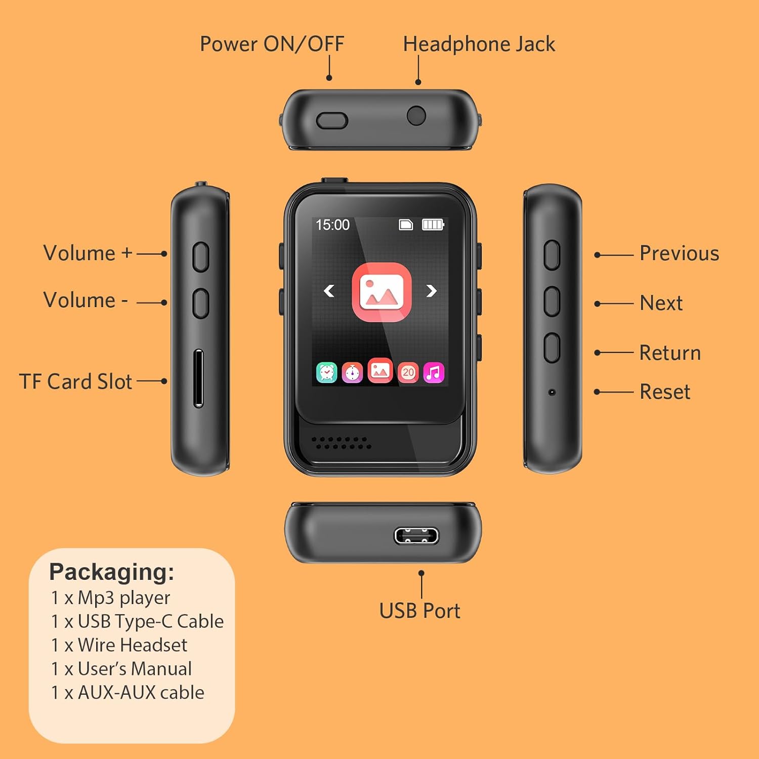Colorcool M8 MP3 Player User Manual