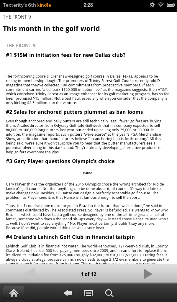 Golf Inc. Magazine - App on Amazon Appstore