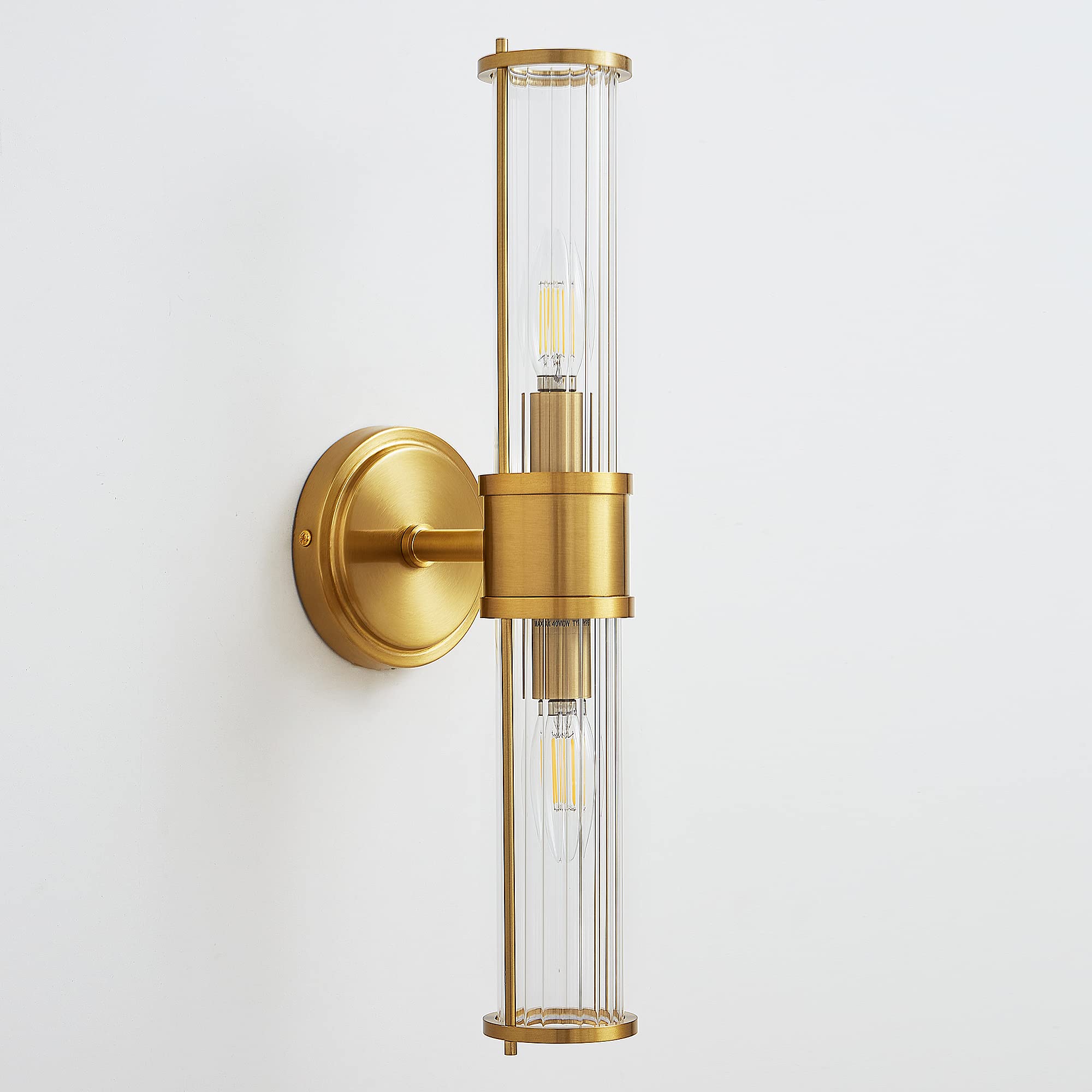 Linour Gold Wall Sconce Light Fixture - Bathroom Sconce Indoor ...
