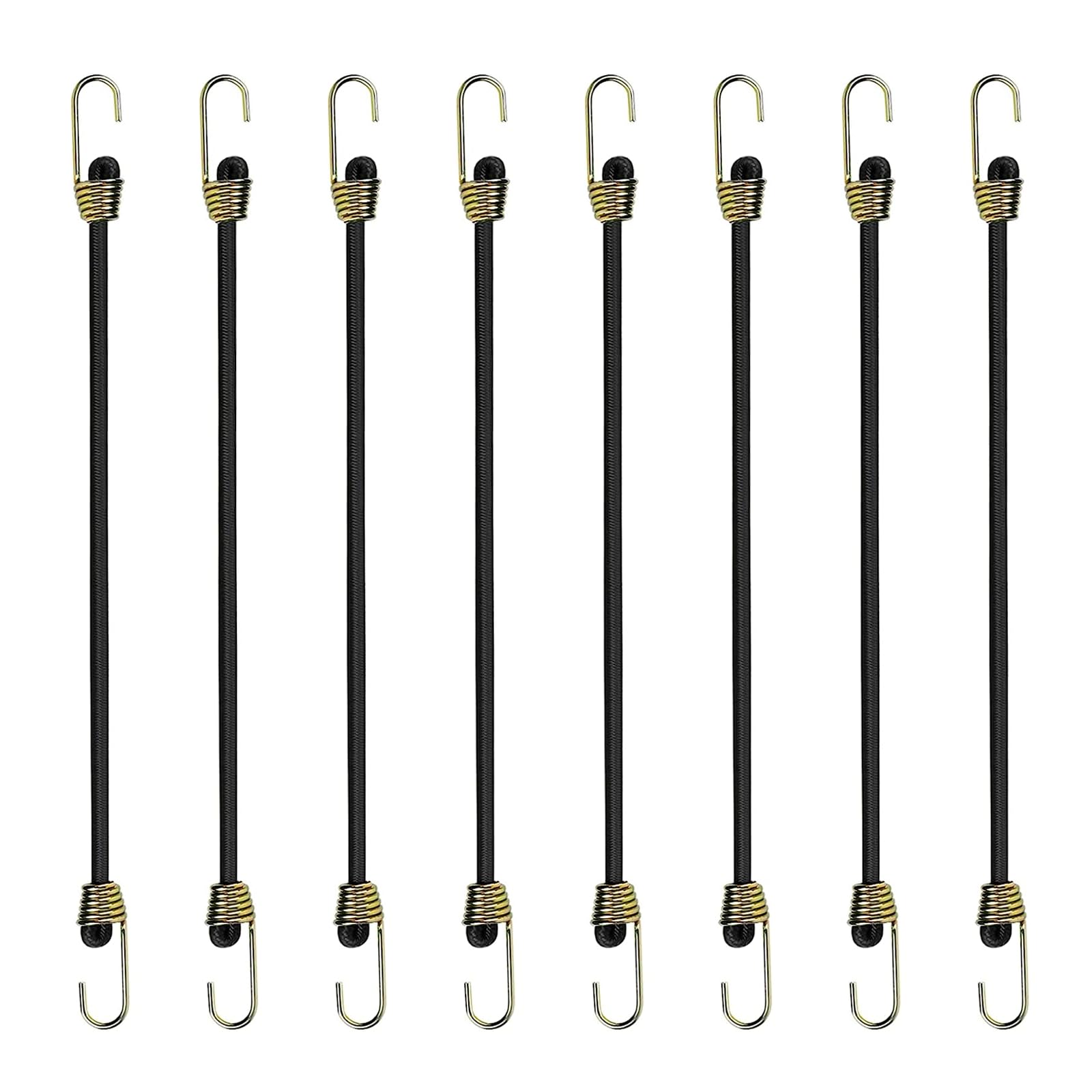 8Pcs Short Elastic Bungee Ropes Mini Bungee Straps Hooks Useful ...