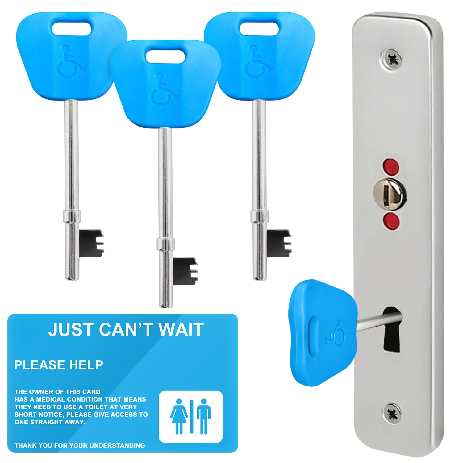 Disabled Toilet Keys, Compatible with Radar Key for Disabled Toilets UK ...