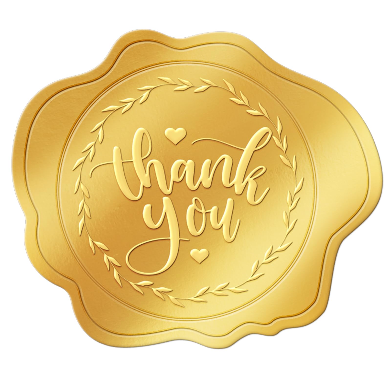 Amazon.com: 300 Pcs Gold Envelope Seal Stickers Embossed Foil, Gold ...