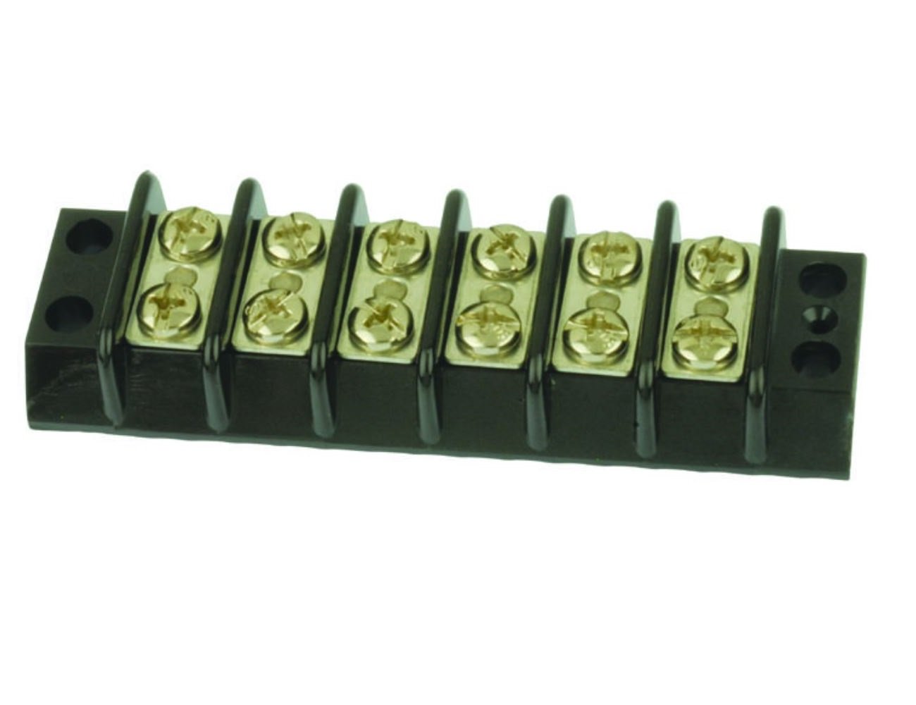 Marathon, 202, Panel Mount Barrier Terminal Block, 2 Row, 2 Positions ...