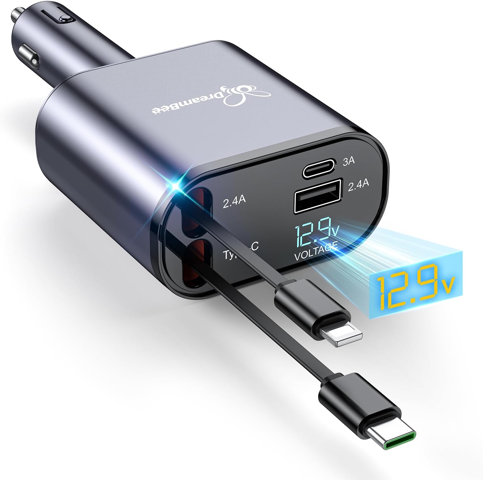 Amazon.com: Multi Charge Pro iPhone Car Charger Fast Charging ...