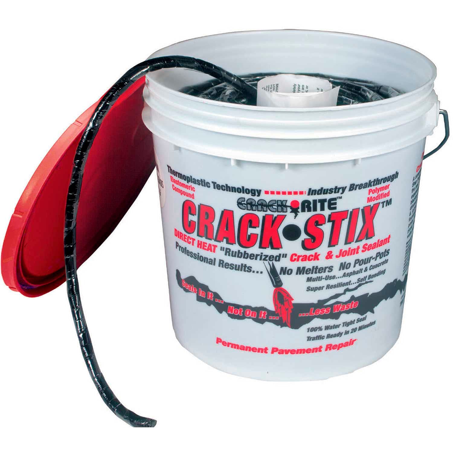 10 lb. 125 ft. Medium Black Permanent Blacktop Crack Filler: Amazon.com ...