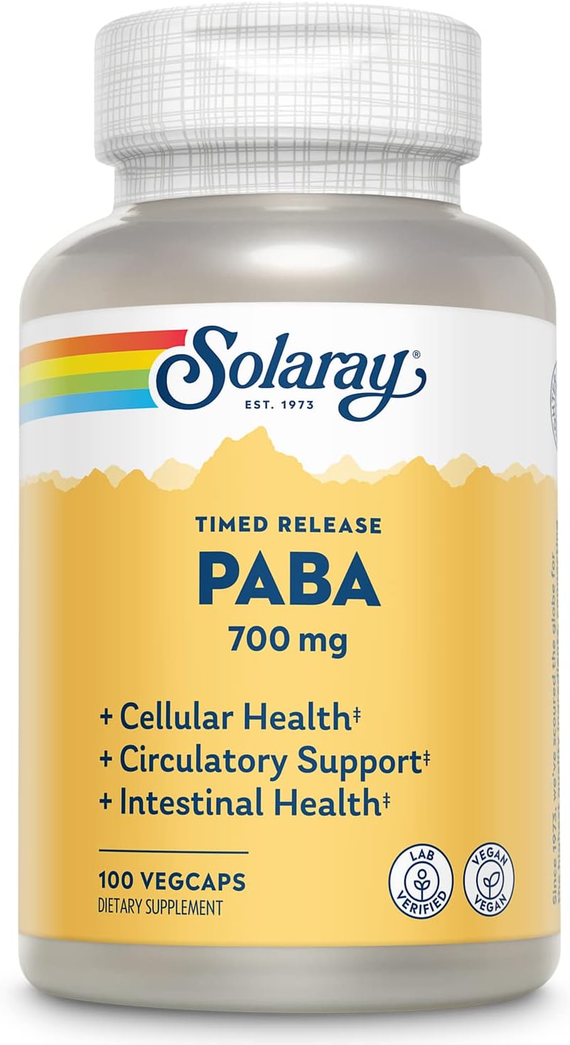 Amazon.com: PABA 500mg 100 Capsules (Pack of 2) : Health & Household