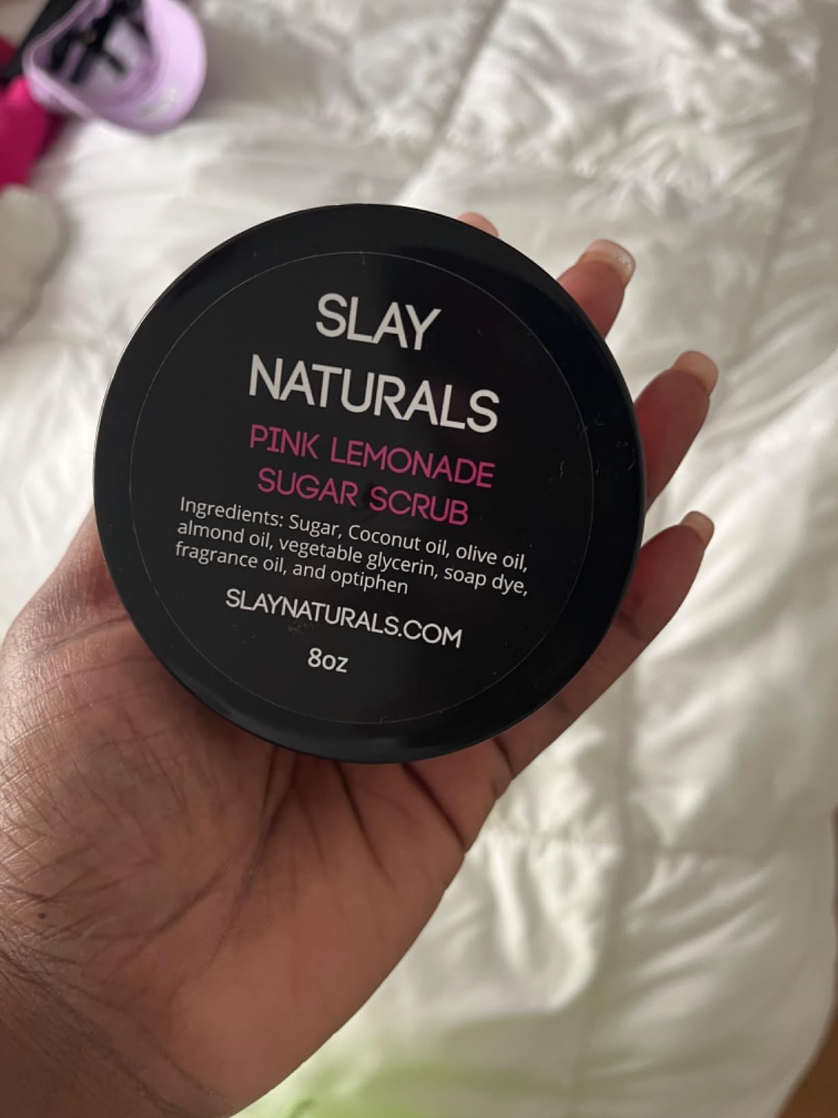 Amazon.com: Slay Naturals Lemonade Sugar Scrub 8 oz Jar | Sweet Lemon Aroma | Moisturizing Scrub ...