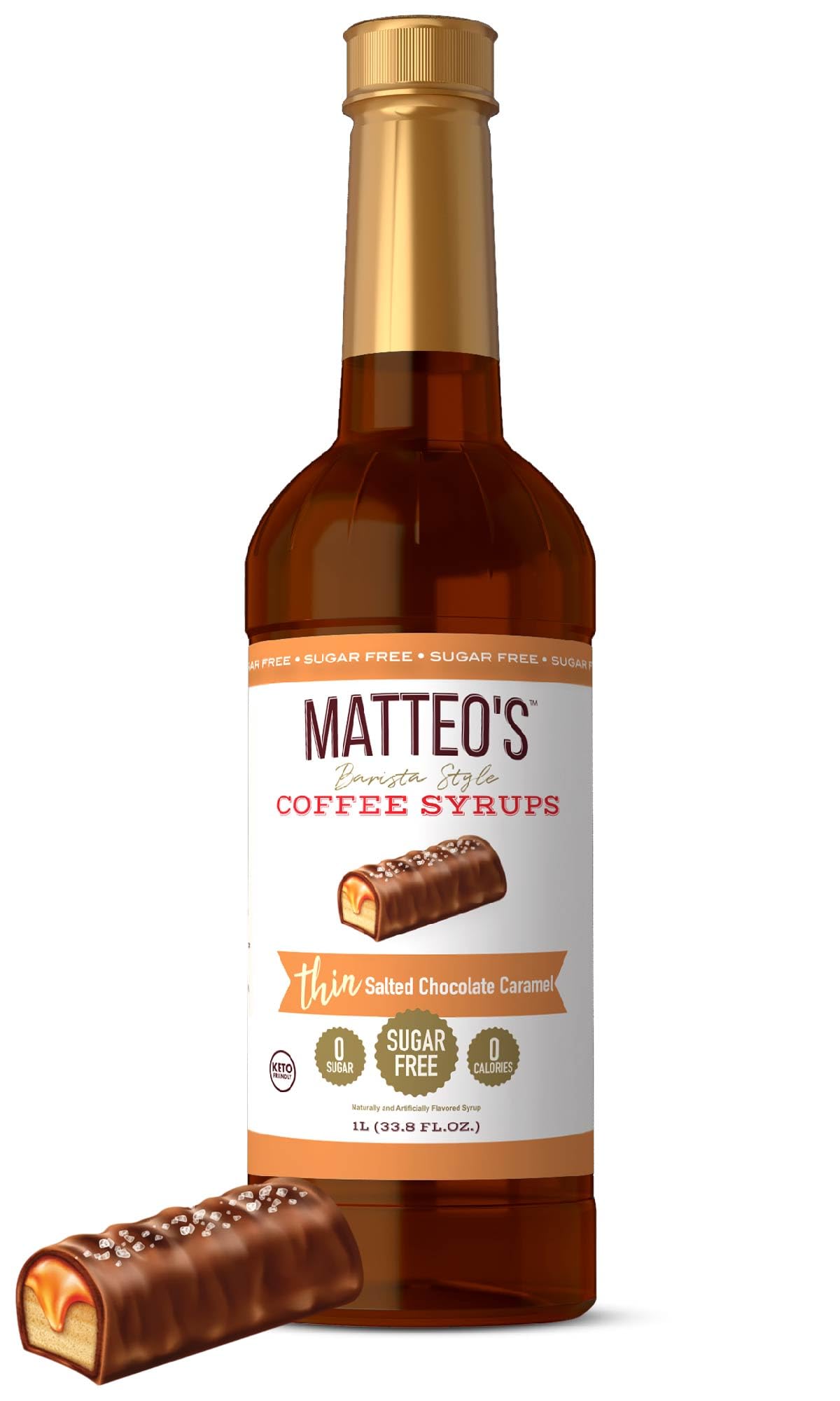 Amazon.com: Matteo's Barista Style Sugar-Free Coffee Syrup, Salted ...