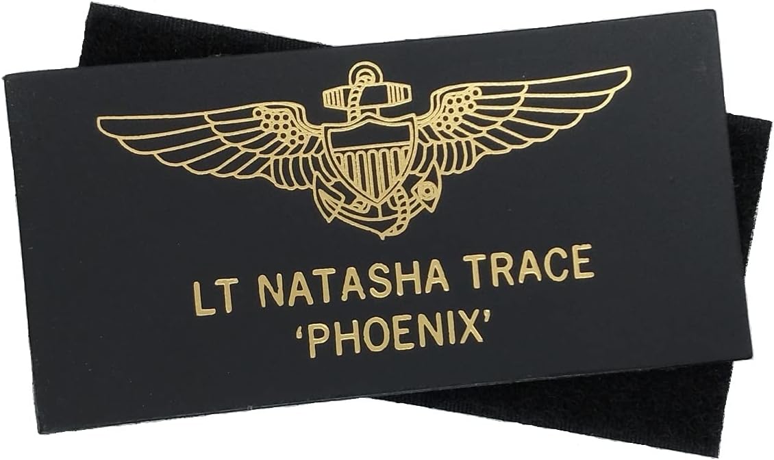 Amazon.co.jp: NA17 ネームタグ レザータイプ トップガン フェニックス TOPGUN MAVERICK ミリタリーワッペン ...