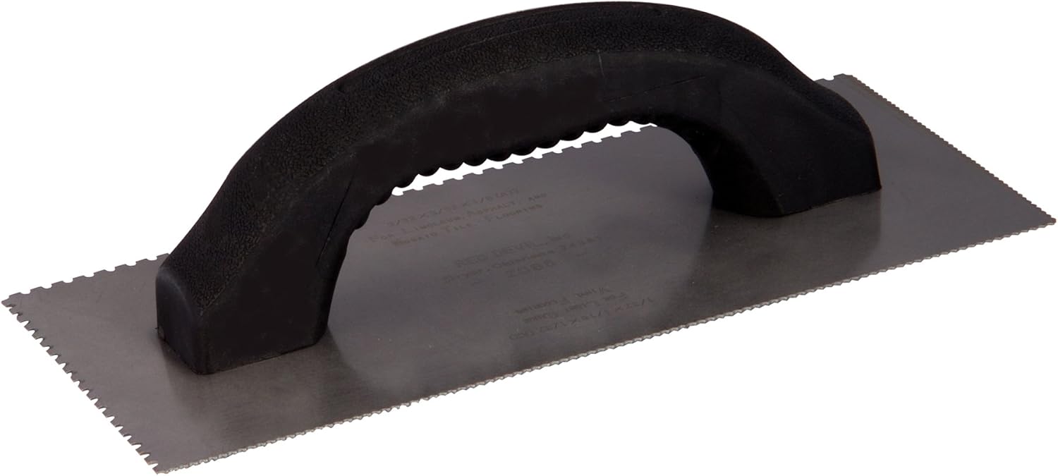 Red Devil 2085 Dual A7 A2 Notches Metal Trowel - Masonry Hand Trowels ...